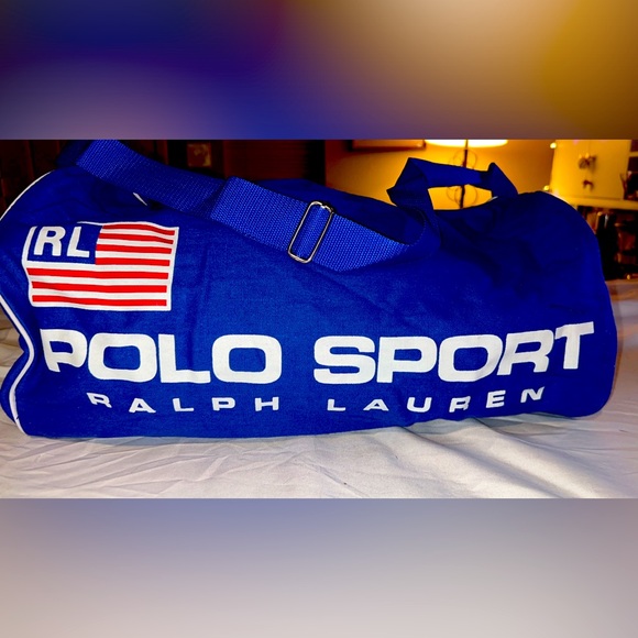 Polo by Ralph Lauren | Bags | Vintage 9s Polo Ralph Lauren Polo Sport Duffle Bag Blue | Poshmark